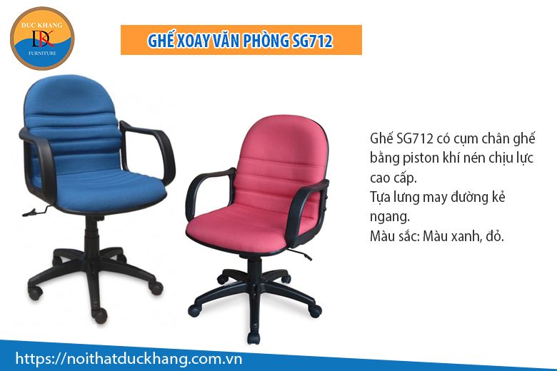 5 mẫu ghế xoay văn phòng nhỏ gọn tối ưu diện tích không gian